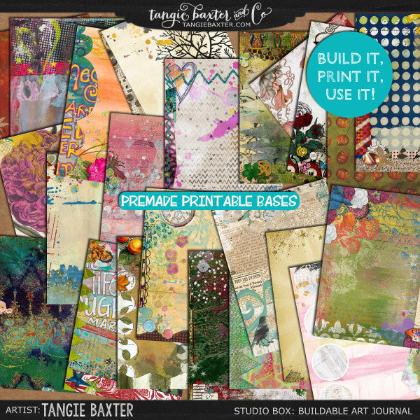 Studio Box: Buildable, Printable Art Journal – Tangie Baxter & CO