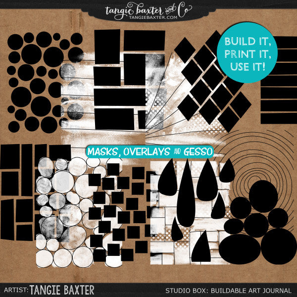 Studio Box: Buildable, Printable Art Journal – Tangie Baxter & CO