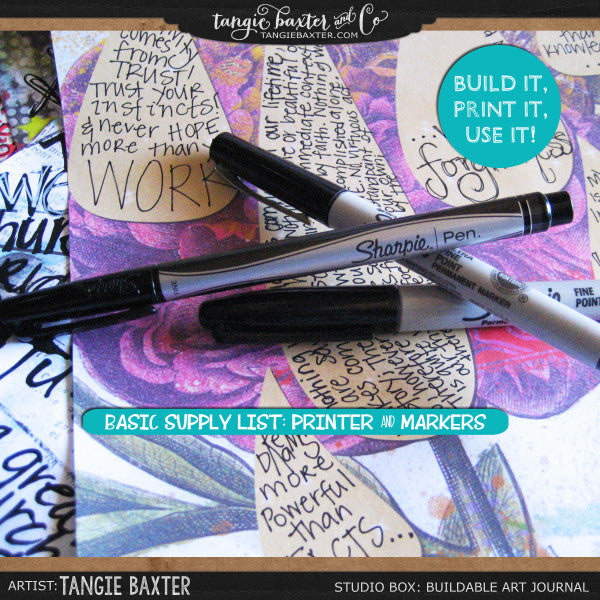 Studio Box: Buildable, Printable Art Journal – Tangie Baxter & CO
