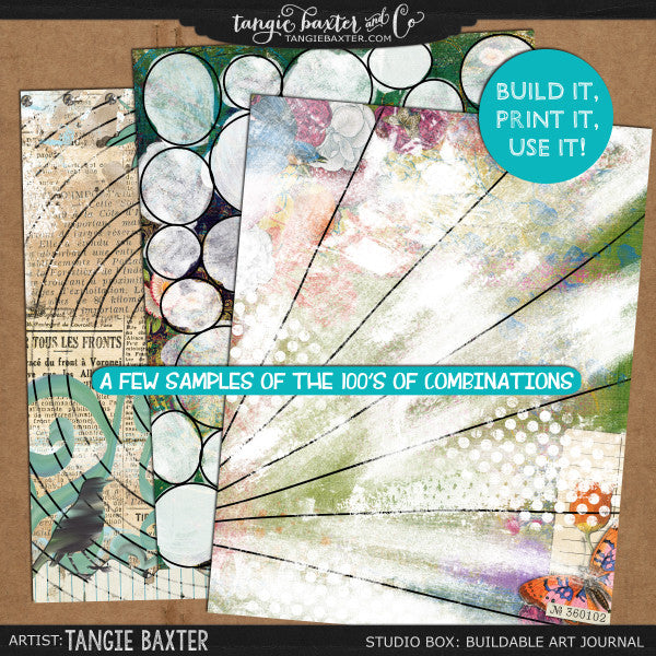Studio Box: Buildable, Printable Art Journal – Tangie Baxter & CO