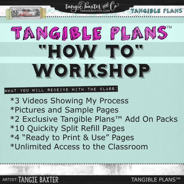 Tangible Plans™ 2015 "HOW TO" Workshop – Tangie Baxter & CO