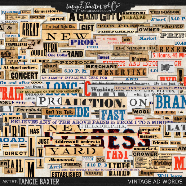 Vintage Ad Words – Tangie Baxter & CO